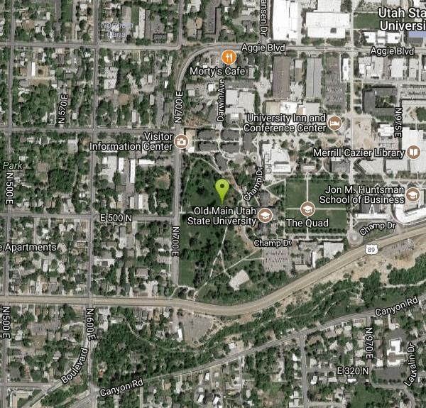 USU Old Main Hill - Sled near Logan, Utah - Free Arenas