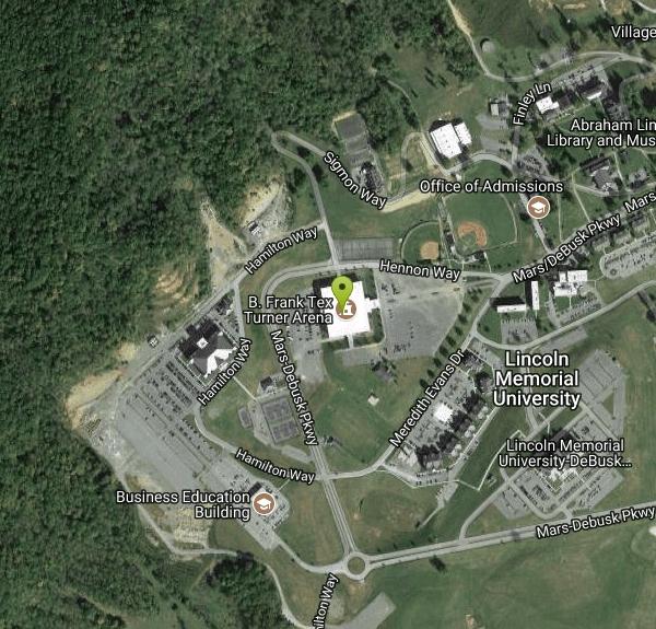 Lincoln Memorial University Campus Map - Map