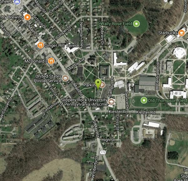 Slippery Rock University Campus Map - Map