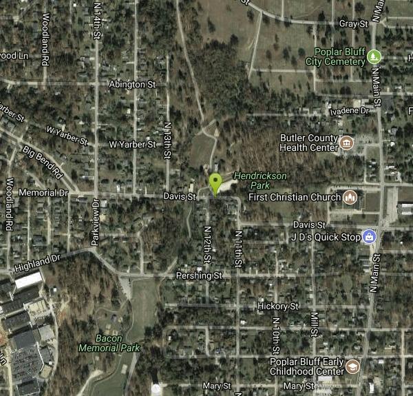 Hendrickson Park - Disc Golf near Poplar Bluff, Missouri - Free Arenas